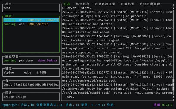 📦 x-cmd pkg | lazydocker - Docker 和 docker-compose 的 Terminal UI - 知乎