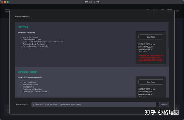 GPT4All-0002-客户端工具-可用模型 - 知乎