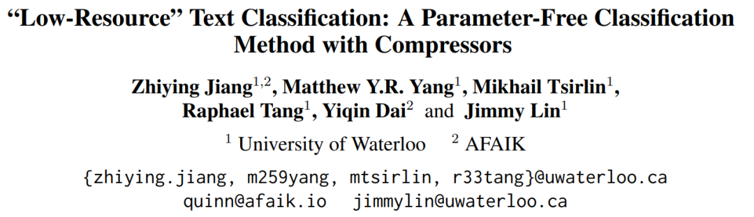 Gzip+ kNN文本分类竟然击败Transformers：无需预训练、14行代码实现 - 知乎
