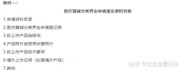 标管中心发布医疗器械分类界定申请资料填报指南 知乎