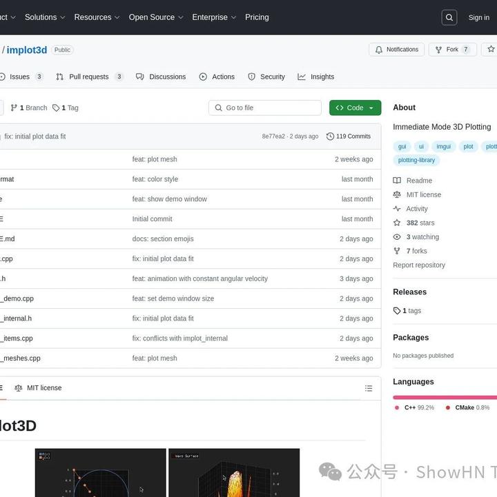 ImPlot3D:一款适用于Dear ImGui的3D绘图库，大大简化了在ImGui中实现3D图形的难度。 - 知乎