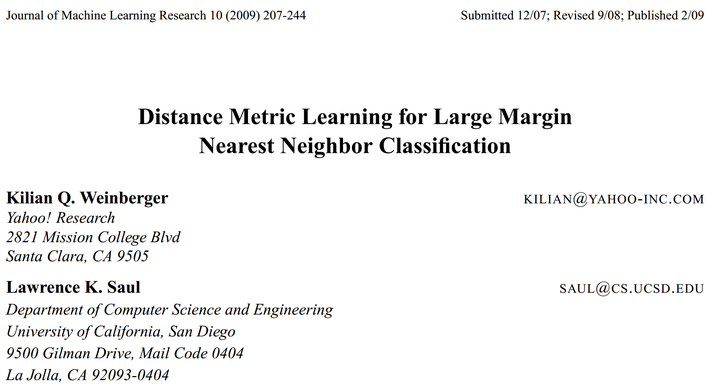 LMNN-基于马氏距离的KNN算法优化 - 知乎
