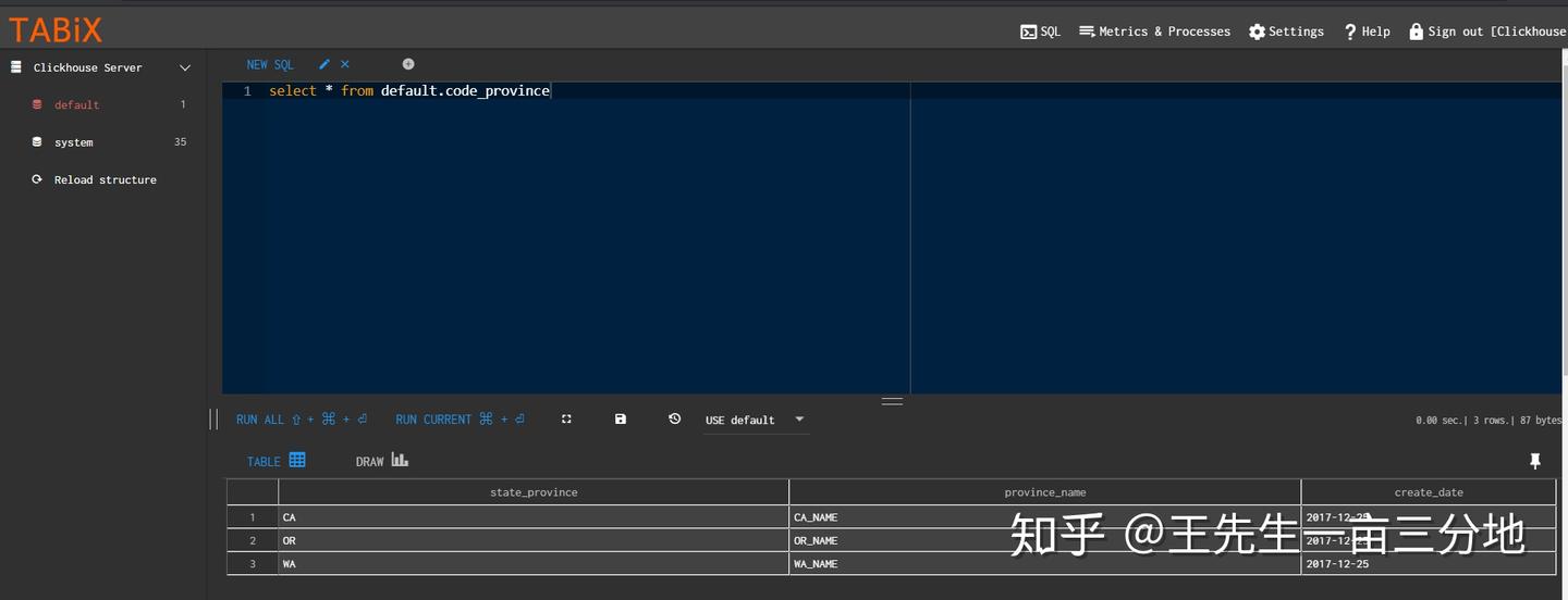 Clickhouse最佳实战之图形化界面Tabix实战及命令行客户端实战 - 知乎
