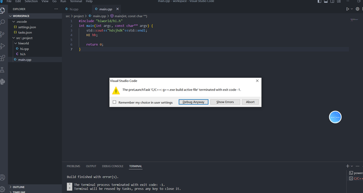 vscode快捷键编译运行c++project（windows10） - 知乎