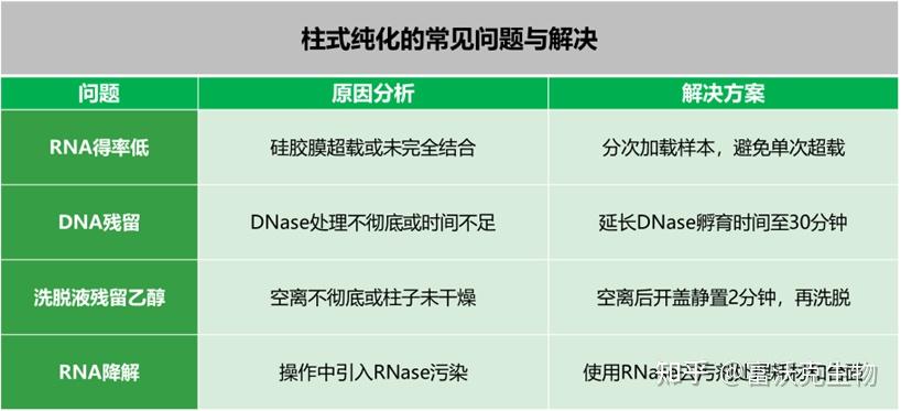柱式法：RNA纯化·DNA清零新方案 - 知乎