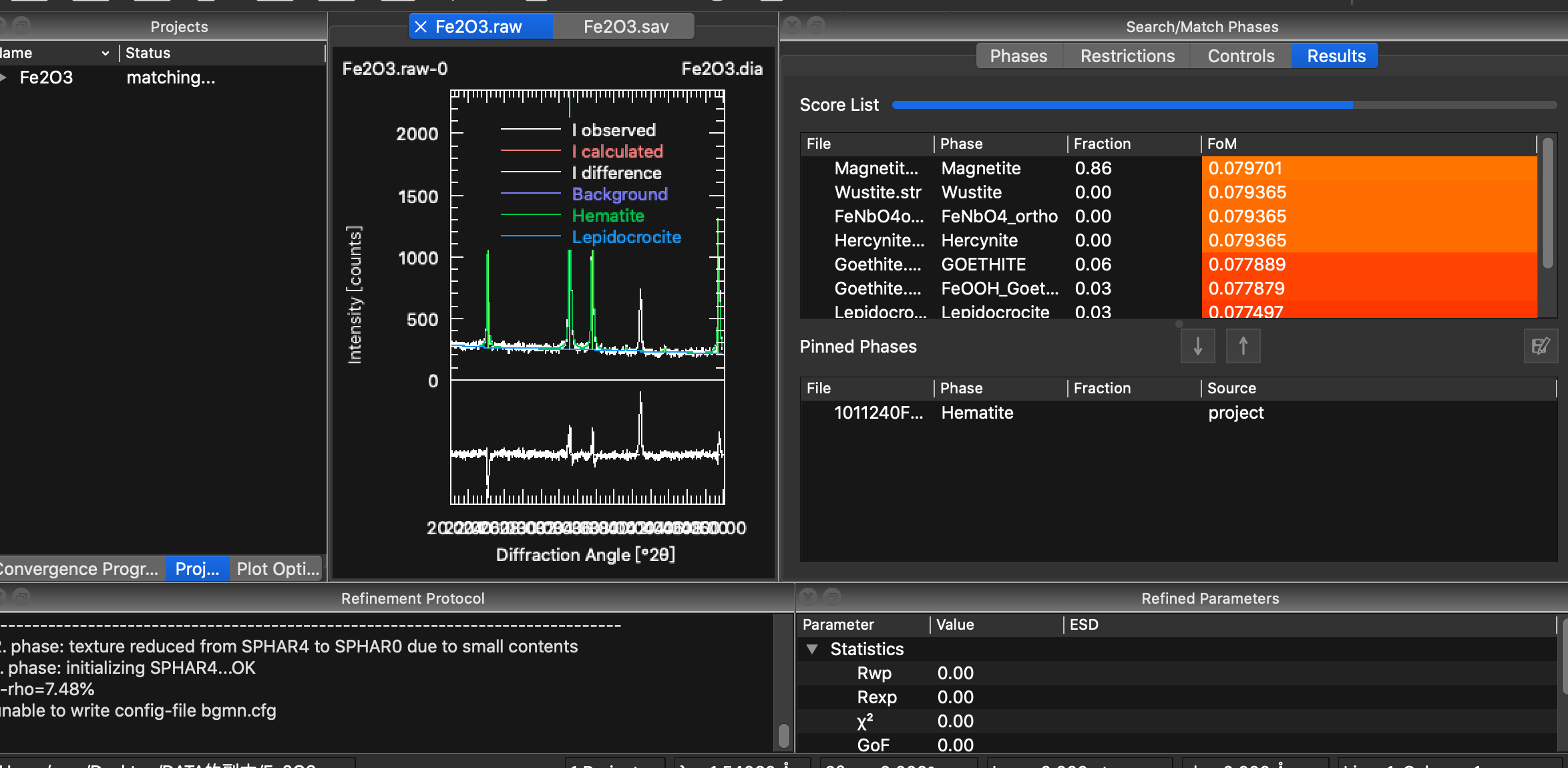 XRD处理软件-Profex使用说明（MAC可用） - 知乎