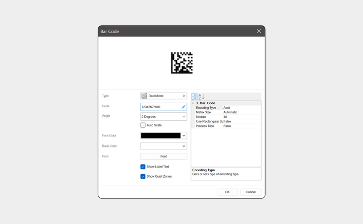 报表控件Stimulsoft报告中的数据矩阵条形码介绍 - 知乎