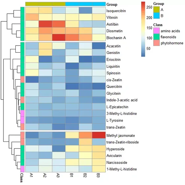 实用干货 | 代谢组学中层次聚类热图的R语言实现-pheatmap( )函数 - 知乎