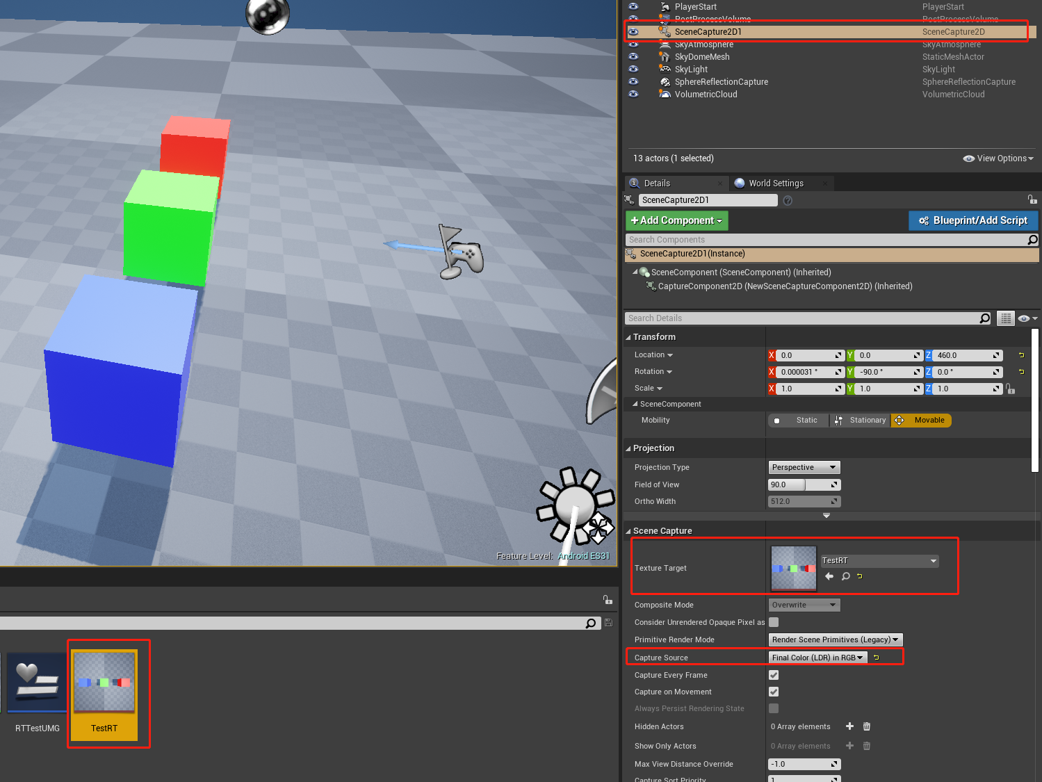 UE4使用SceneCapture2D渲染场景到UMG - 知乎