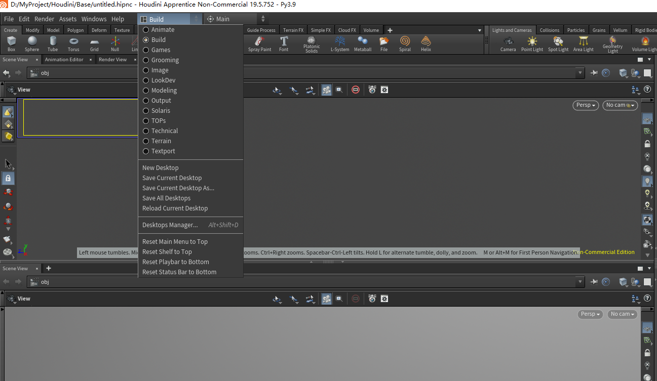 Houdini入门笔记（一）WorkSpace、Panes、View Tools - 知乎