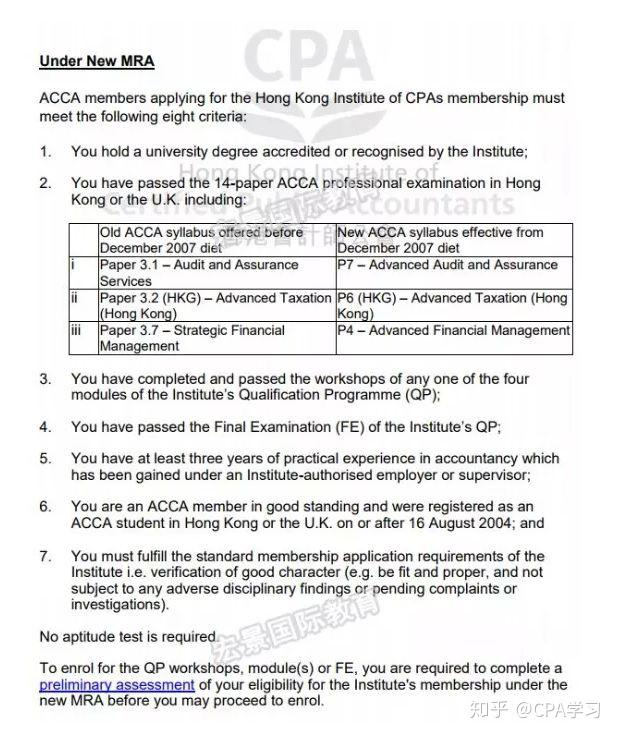 HKICPA与ACCA能互换和豁免考试吗？ - 知乎