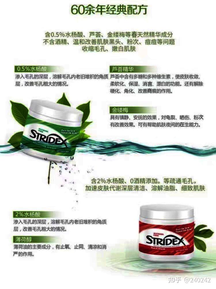 stridex水杨酸棉片：60余年历史，专注水杨酸护肤老品牌 - 知乎
