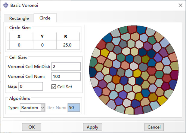 一个好用的Abaqus晶体塑性模型生成插件-Voronoi模型_PYTHON abaqus 泡沫压缩-技术邻