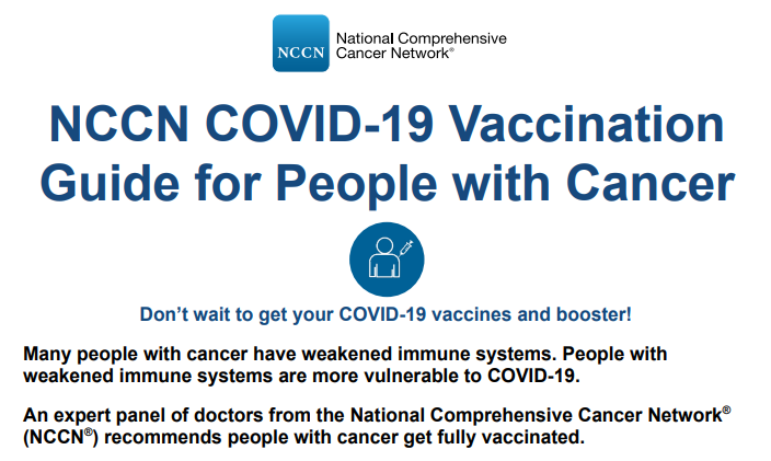 肿瘤患者如何应对？NCCN更新指南讲新冠对策 - 知乎