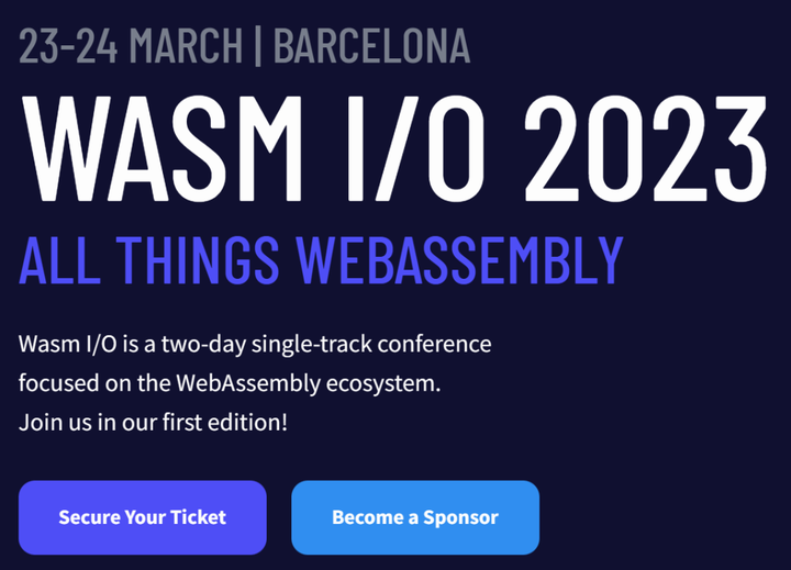 巴塞罗那WASM IO大会 - 知乎
