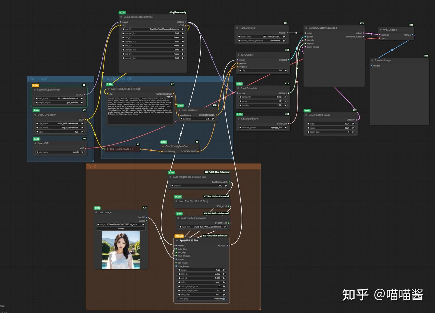 Flux+PuLID+UltraRealistic LoRA V2实现超真实的人物图像，增加光感 - 知乎