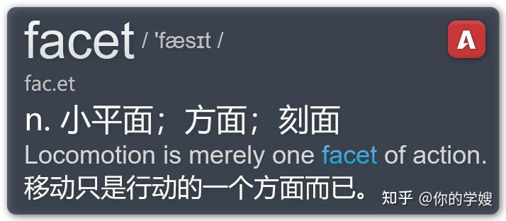 一篇文章讲透雅思核心词facet，这个背单词软件帮你轻松记忆 - 知乎