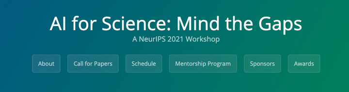 NeurIPS 2021“科学中的AI：理想与现实”(AI4Science Workshop) - 知乎