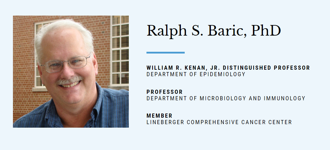 如何评价冠状病毒专家拉尔夫·巴里克 Ralph Baric？ - 知乎