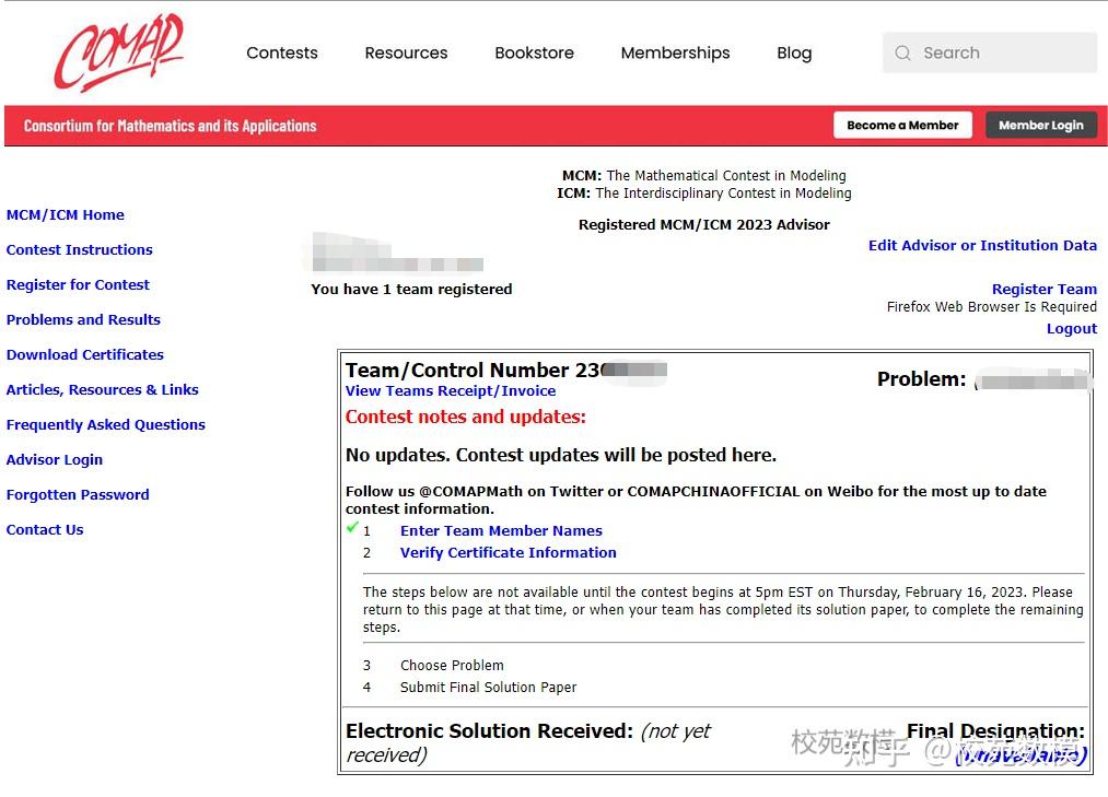 2023年美国大学生数学建模竞赛（MCM/ICM）报名常见问题 - 知乎