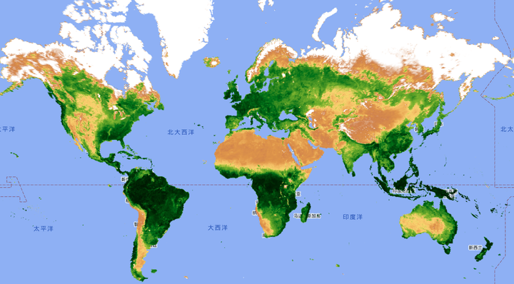 MODIS NDVI（MODIS全球1km月度植被指数）介绍及下载 - 知乎