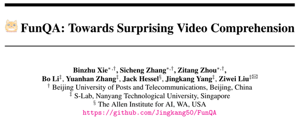 人类首个沙雕视频数据集 “FunQA” 让机器成为喜剧之王 - 知乎