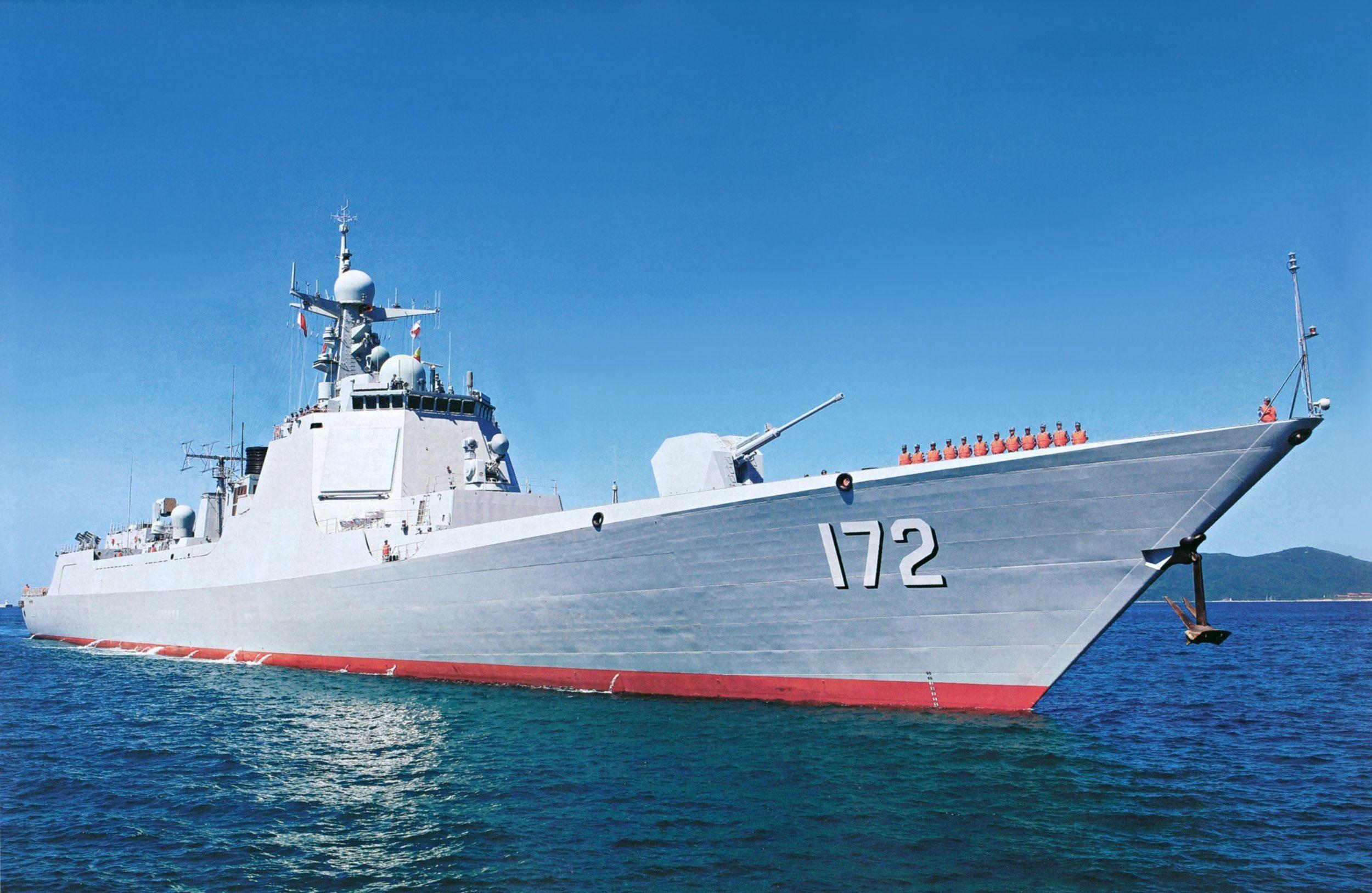 请问怎样从外观区分052C/D 054A 055和056？ - 知乎