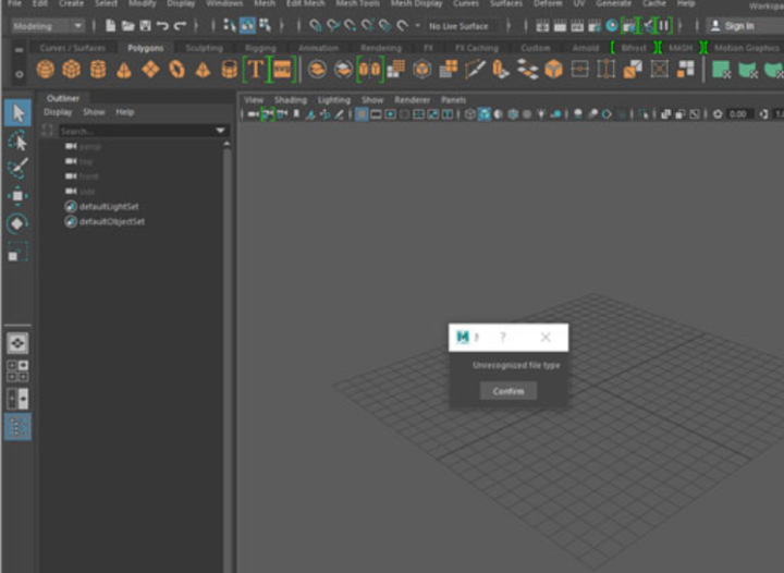 Maya为什么不能打开FBX文件，并提示Unrecognized file type错误？ - 知乎