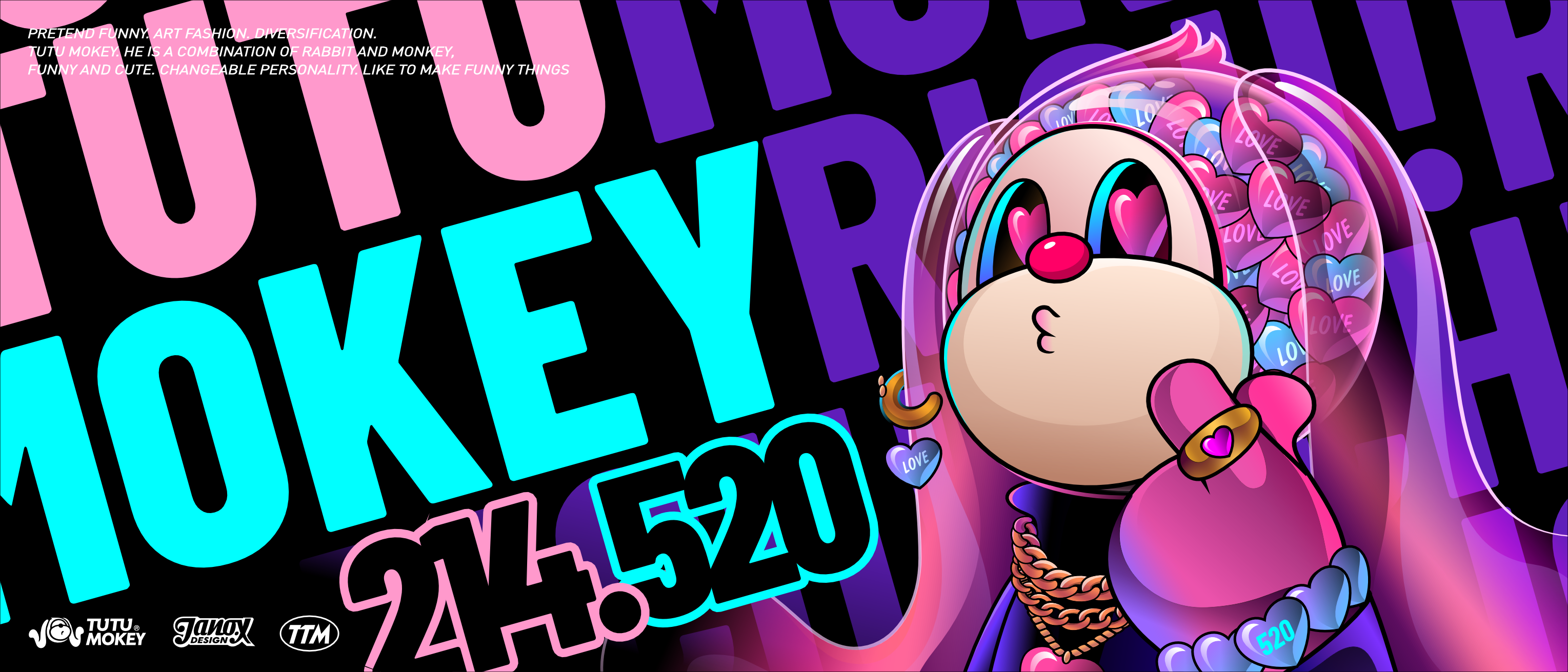 潮流艺术IP-TUTU MOKEY兔极猴-情人节潮流艺术画 - 知乎