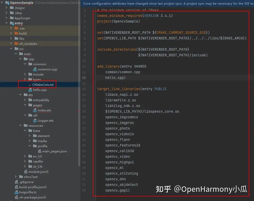 OpenHarmony OpenCV应用样例开发 - 知乎