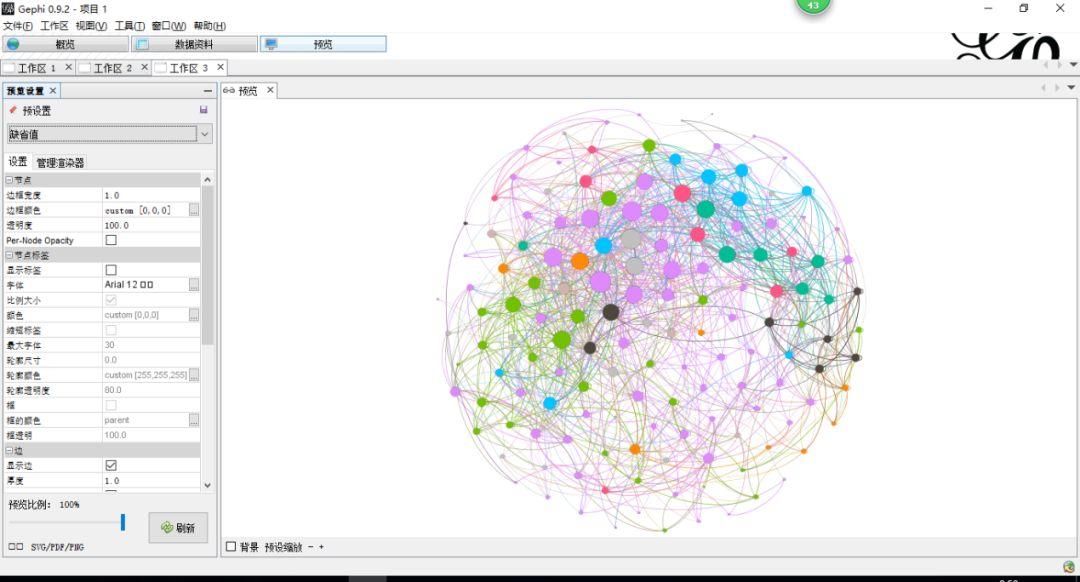 利用Gephi软件绘制网络图 - 知乎
