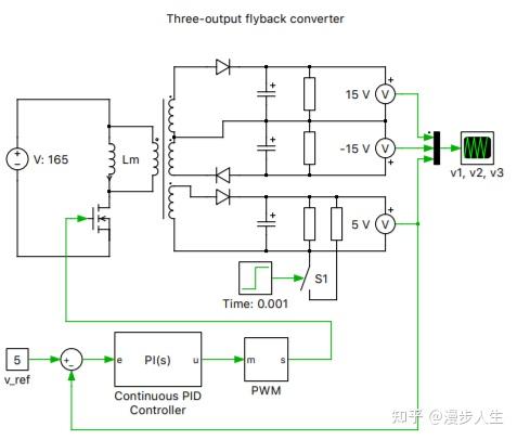 PLECS 应用范例（31）：带模拟控制的反激式转换器（Flyback Converter with Analog Controls） - 知乎