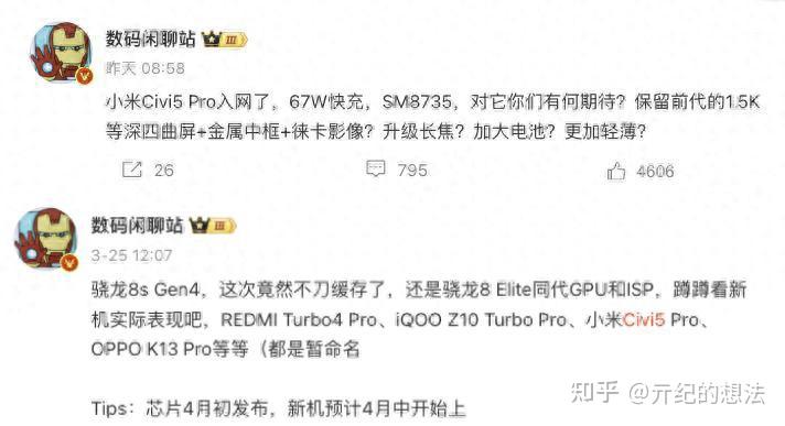 小米Civi5 Pro入网，4月发布！ - 知乎