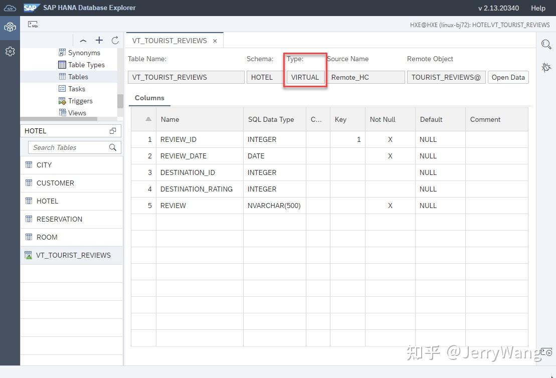 使用 SAP HANA Virtual Table 连接外部数据源 - 知乎