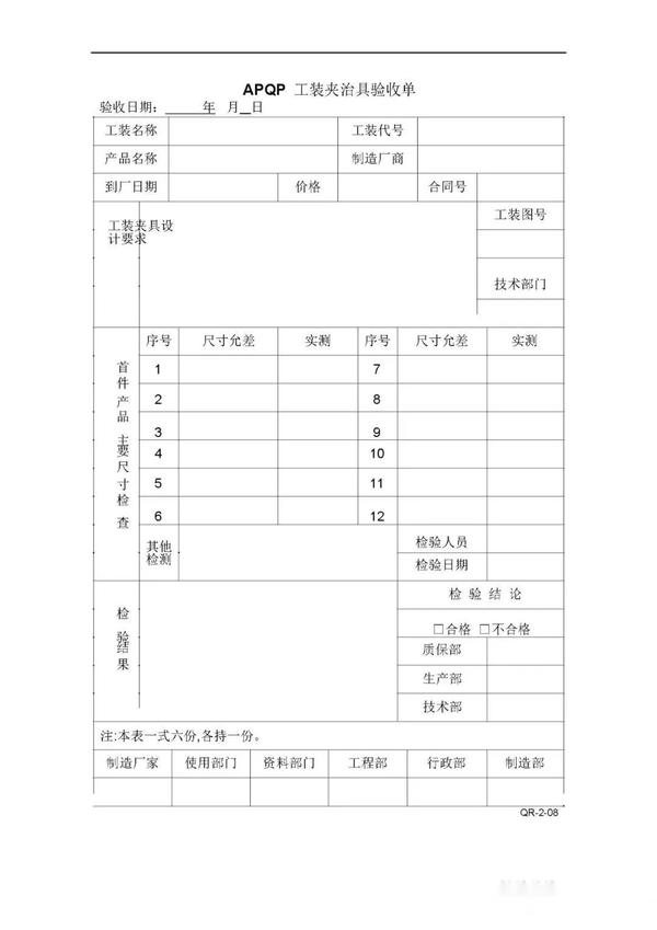 【项目管理】APQP全套表格-表单模板Word - 知乎