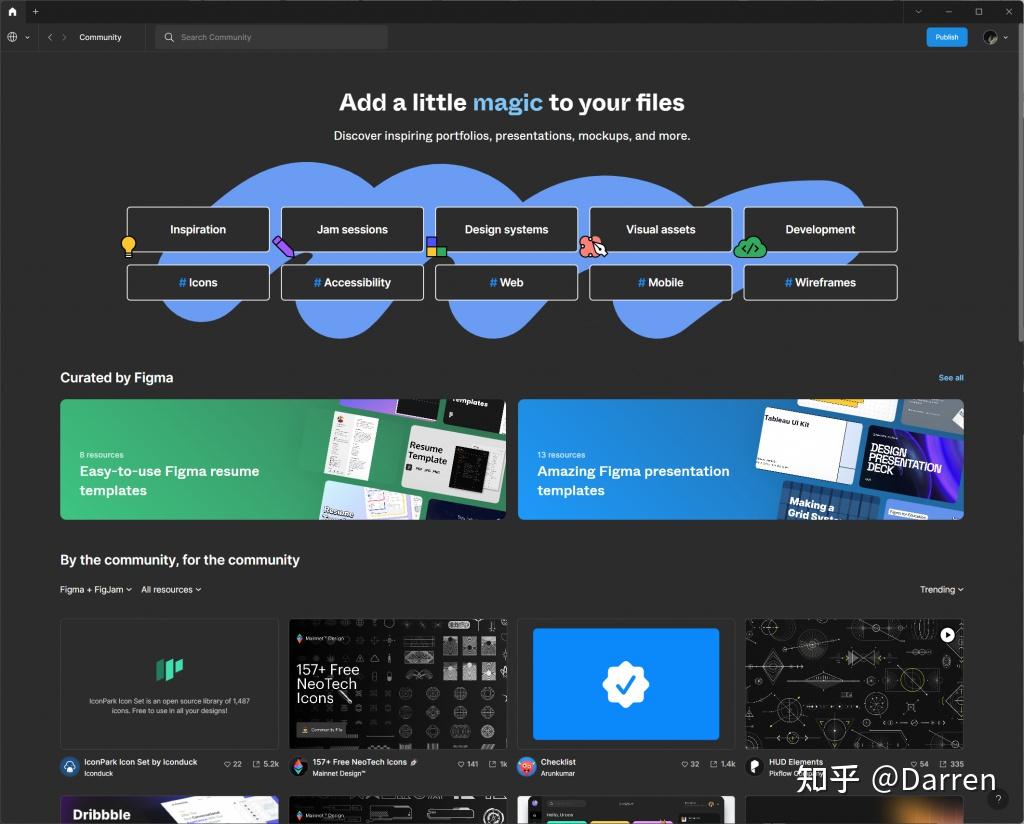 宝藏 Figma Community 漫游记 - 知乎