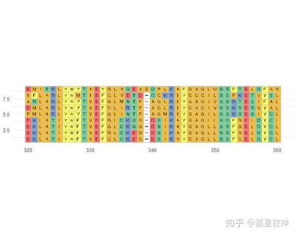 利用R包ggmsa进行多序列比对_2020-05-31 - 知乎