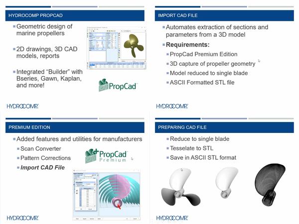HydroComp PropCad网络研讨会- CAD 导入功能 - 知乎