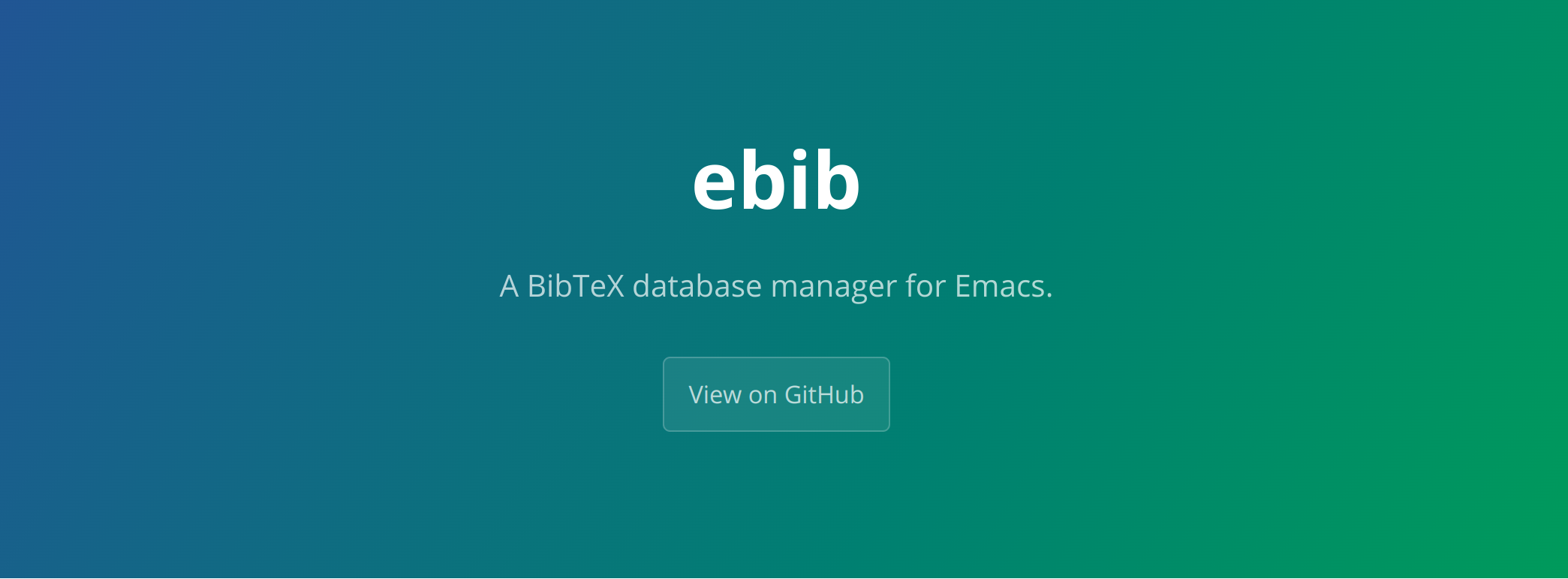 Ebib: Emacs参考文献管理利器 - 知乎