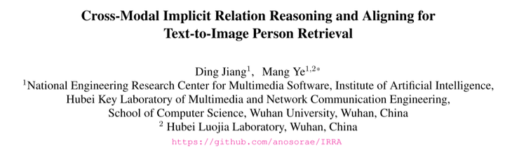 CVPR2023 | IRRA论文阅读 - 知乎