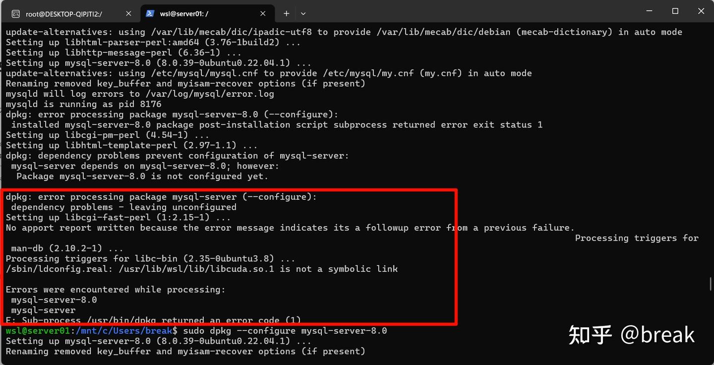 wsl2安装mysql踩坑：端口占用 - 知乎