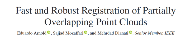 Fast and Robust Registration of Partially Overlapping Point Clouds - 知乎