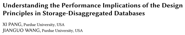理解Storage-Disaggregated数据库中的设计原则对性能的影响 - 知乎
