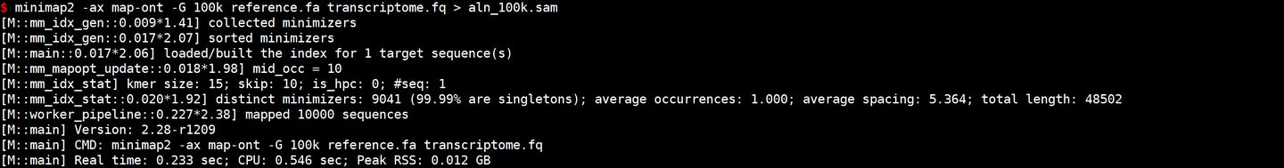 通用序列比对程序Minimap2软件的使用 - 知乎