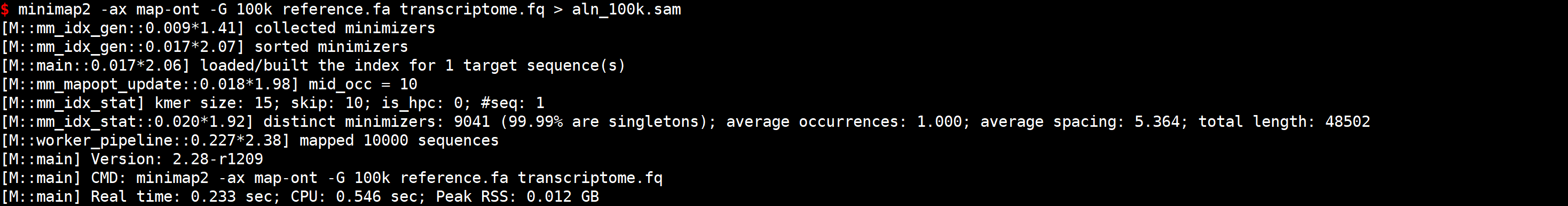 通用序列比对程序Minimap2软件的使用 - 知乎