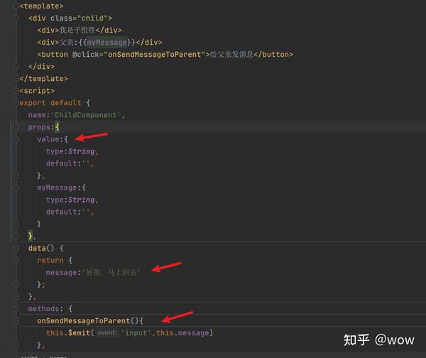 Vue 父子组件之间值传递 知乎 