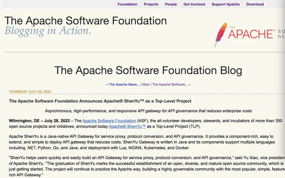 高性能 Java 网关 ShenYu 正式毕业，成为 Apache 顶级项目 - 知乎