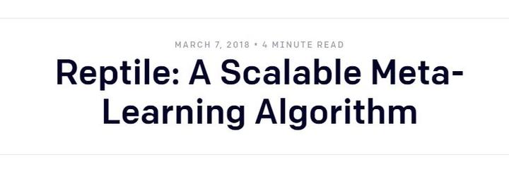 reptile：a scalable meta-learning algorithm - 知乎