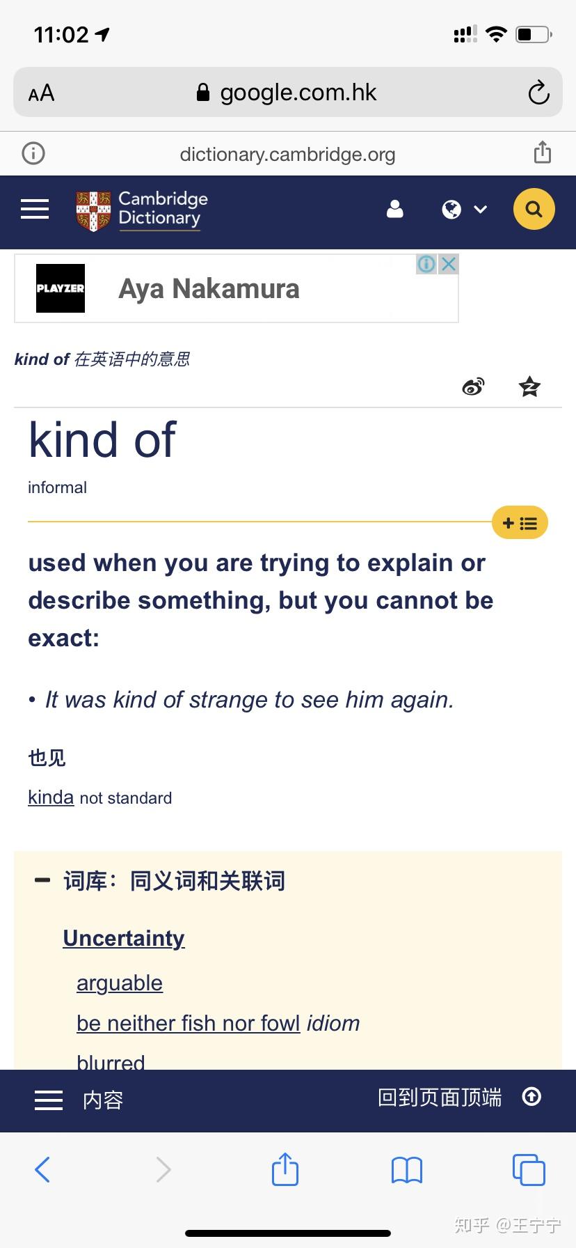 这句话kind of 怎么理解呢？ - 知乎