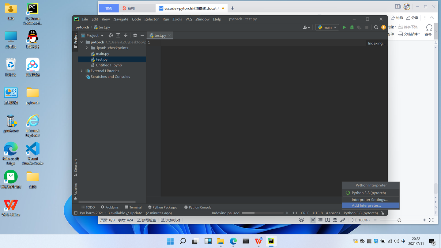 Pytorch安装教程，基于Pycharn和vscode - 知乎